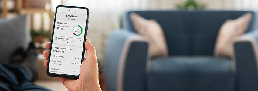 Access your account anytime, anywhere with the Empower mobile app.